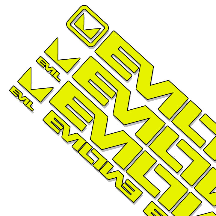 Evil Bike Frame Decal Set – Magik Graphics