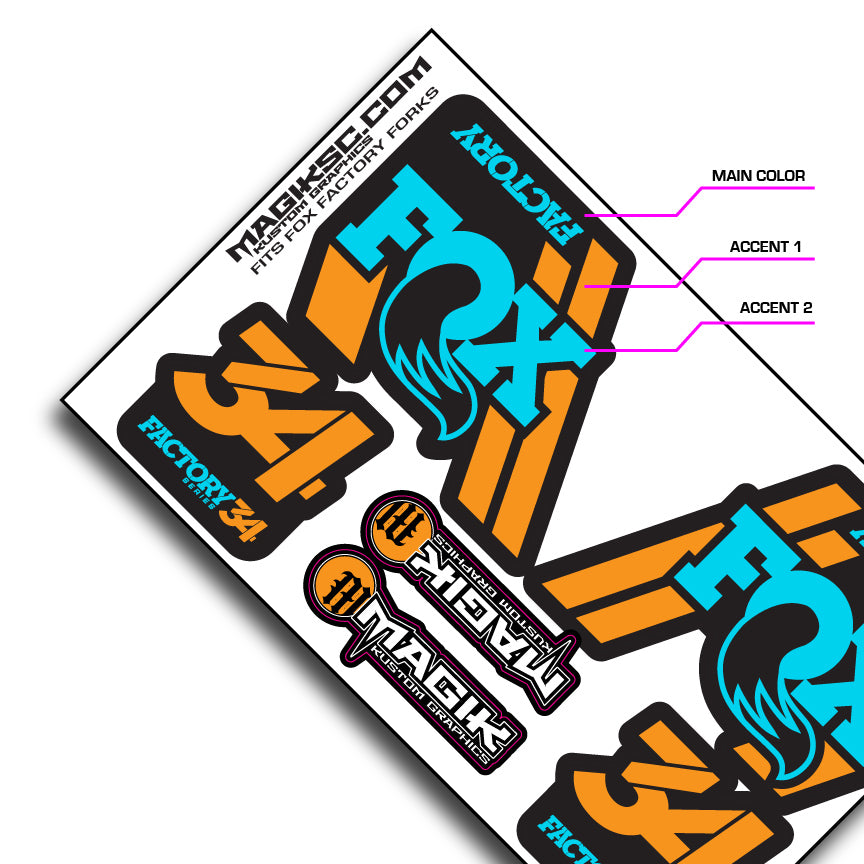 34 Factory Fork Tube Kit – Magik Graphics