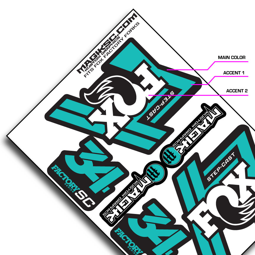 34 Step Cast Fork Tube Kit – Magik Graphics